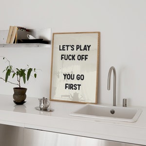 Funny Quote Print Set of 6 Rude Sweary Gallery Wall Shit Show Poster ...