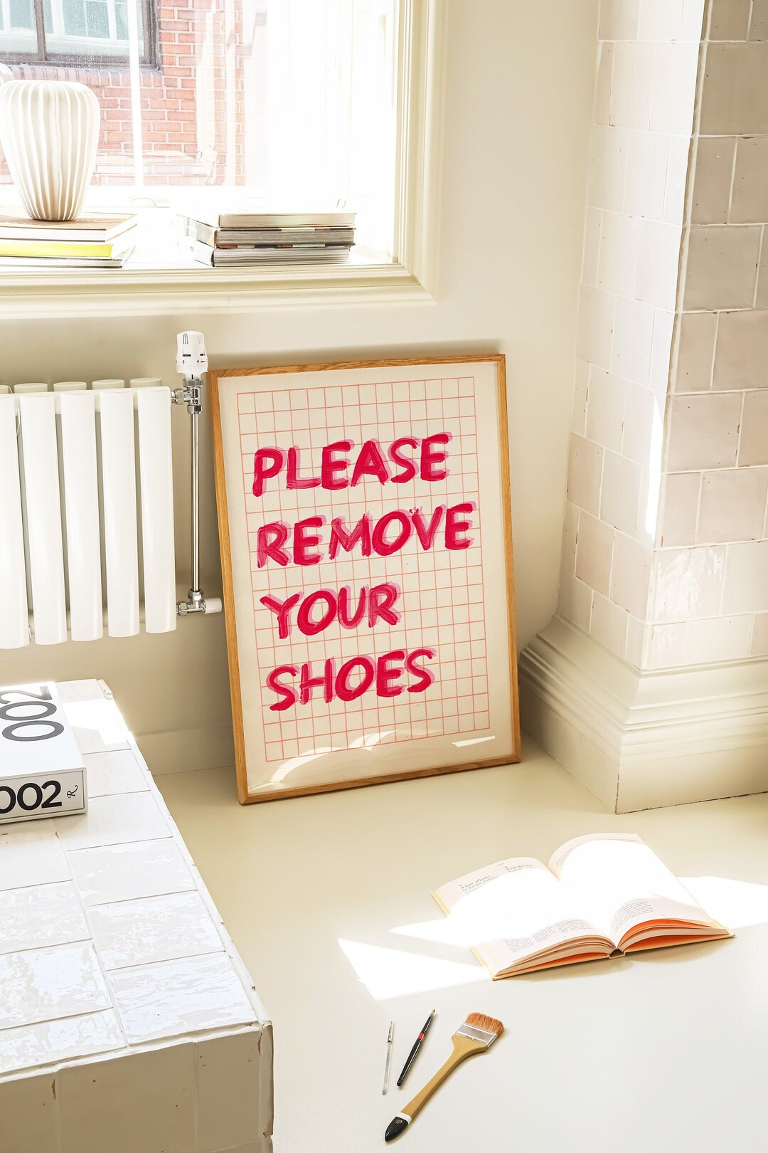 Please Remove Shoes Print No Shoes in House Poster Entrance Sign Trendy ...