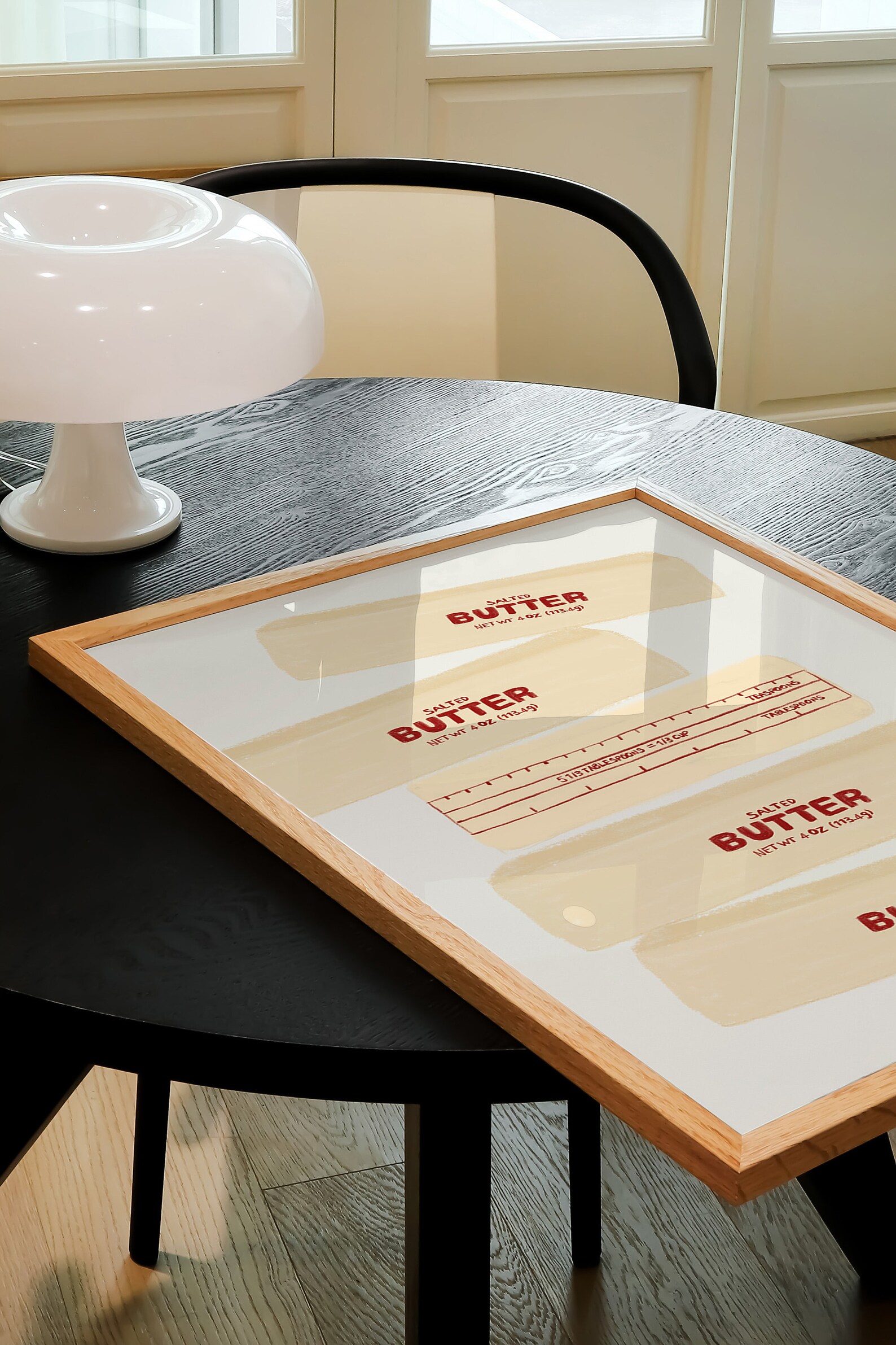 Butter Stick Print Red Trendy Kitchen Minimalist Cooking Art Aesthetic ...