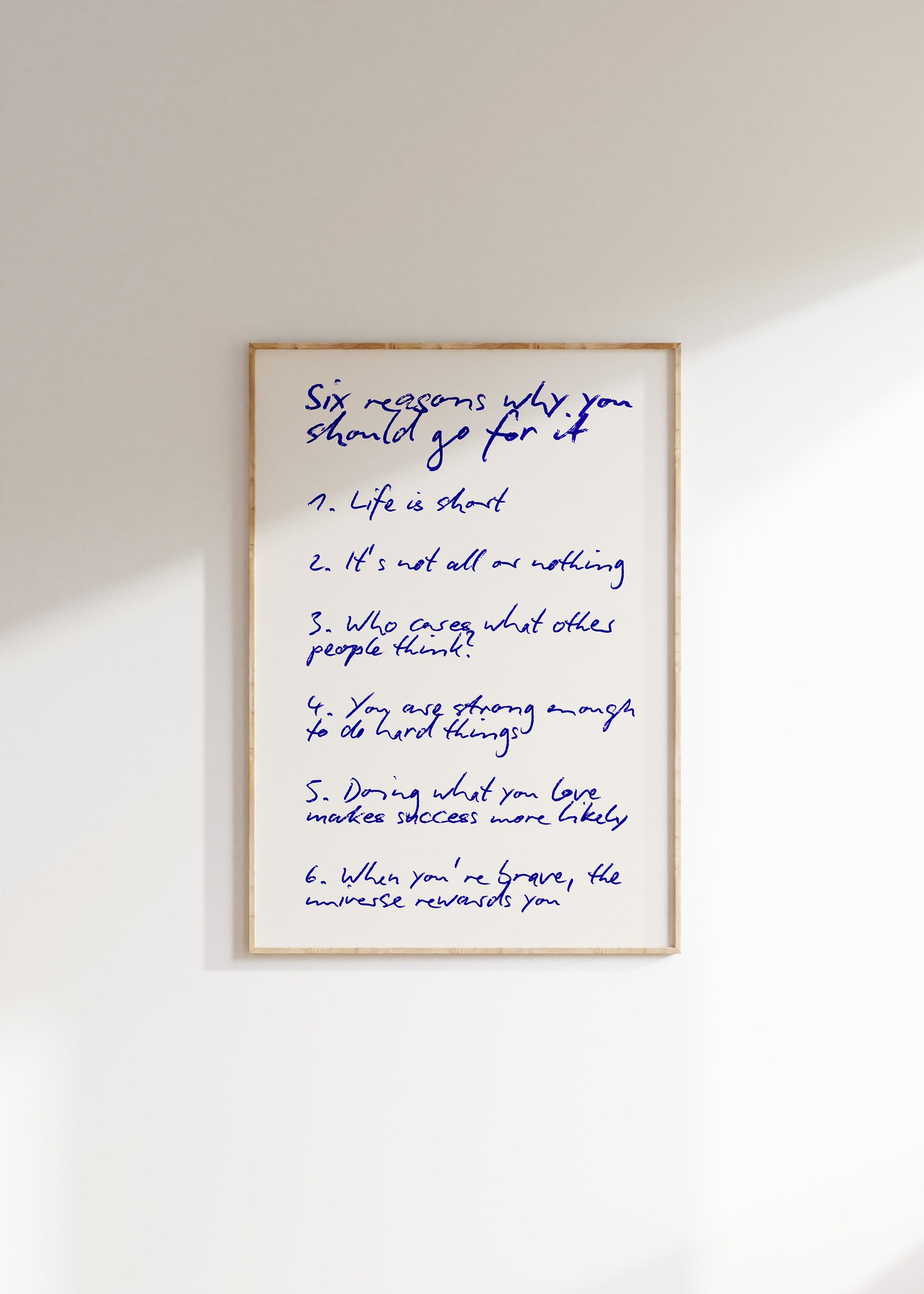 Affirmation Quote Typography Poster Print Minimal Inspirational Trendy ...