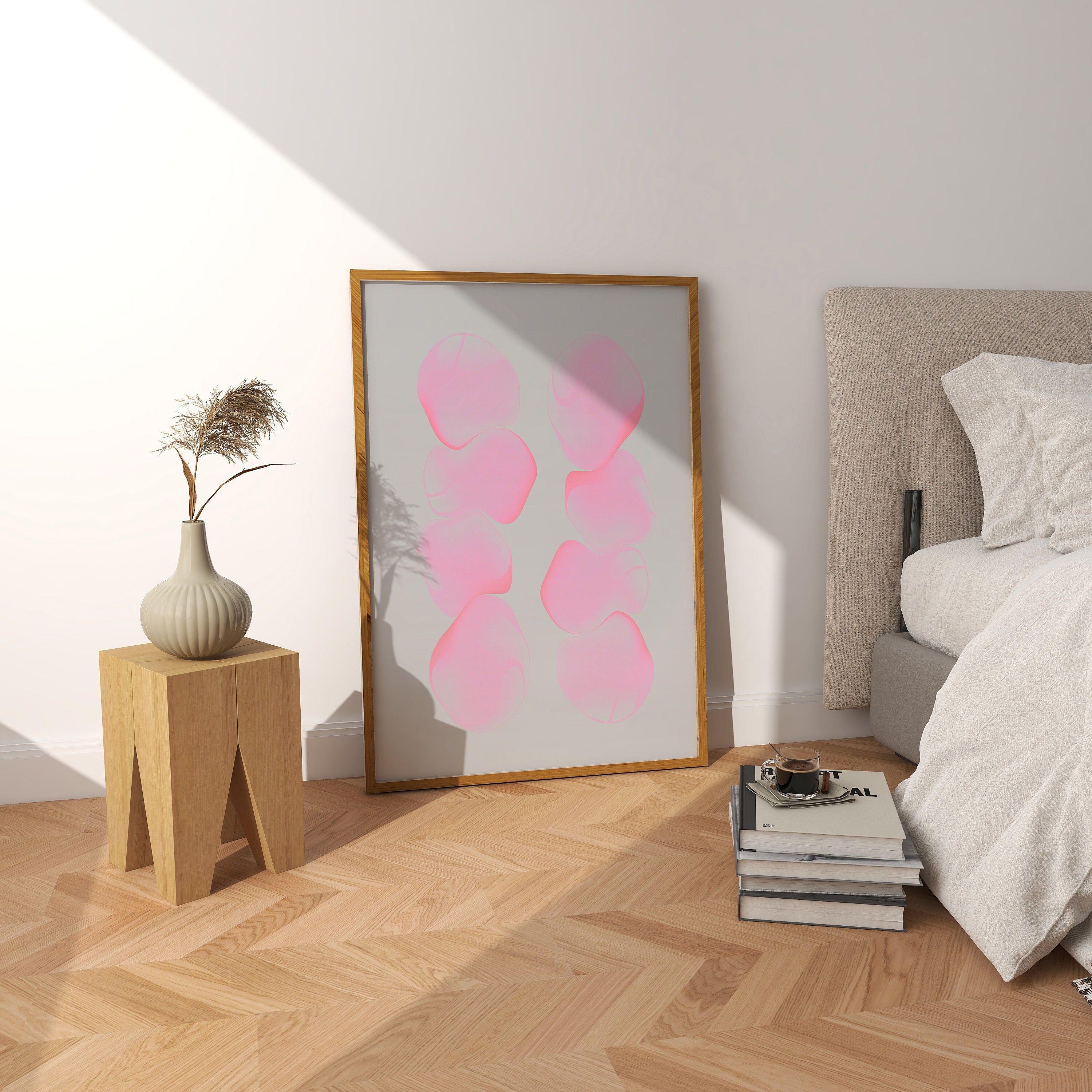 Y2K Wall Decor, Retro Trendy Poster, Colourful Abstract Pink Poster ...