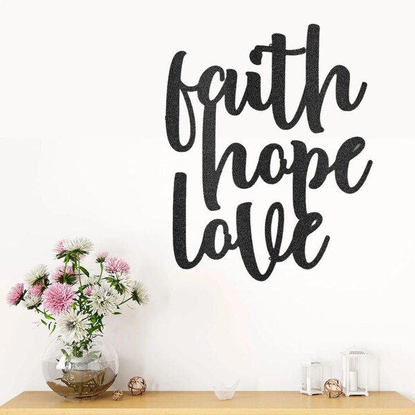 Faith Hope Love Sign - Etsy