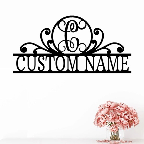 Scroll Monogram - Etsy