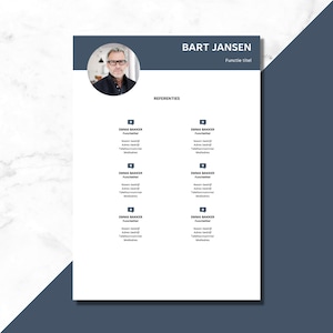 Dutch Resume Template, Dutch Cv Template, Professional, Modern ...