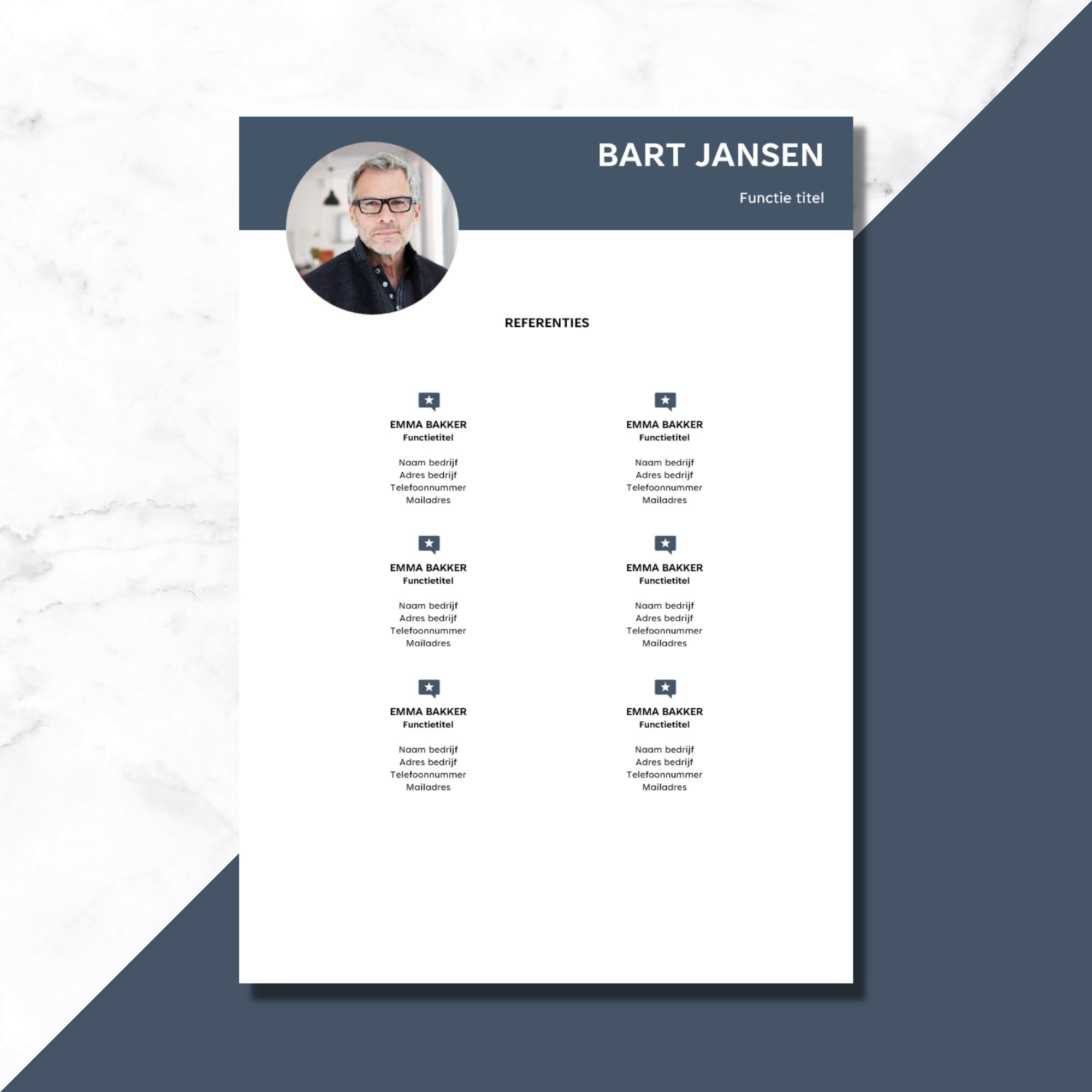 Dutch Resume Template, Dutch Cv Template, Professional, Modern ...