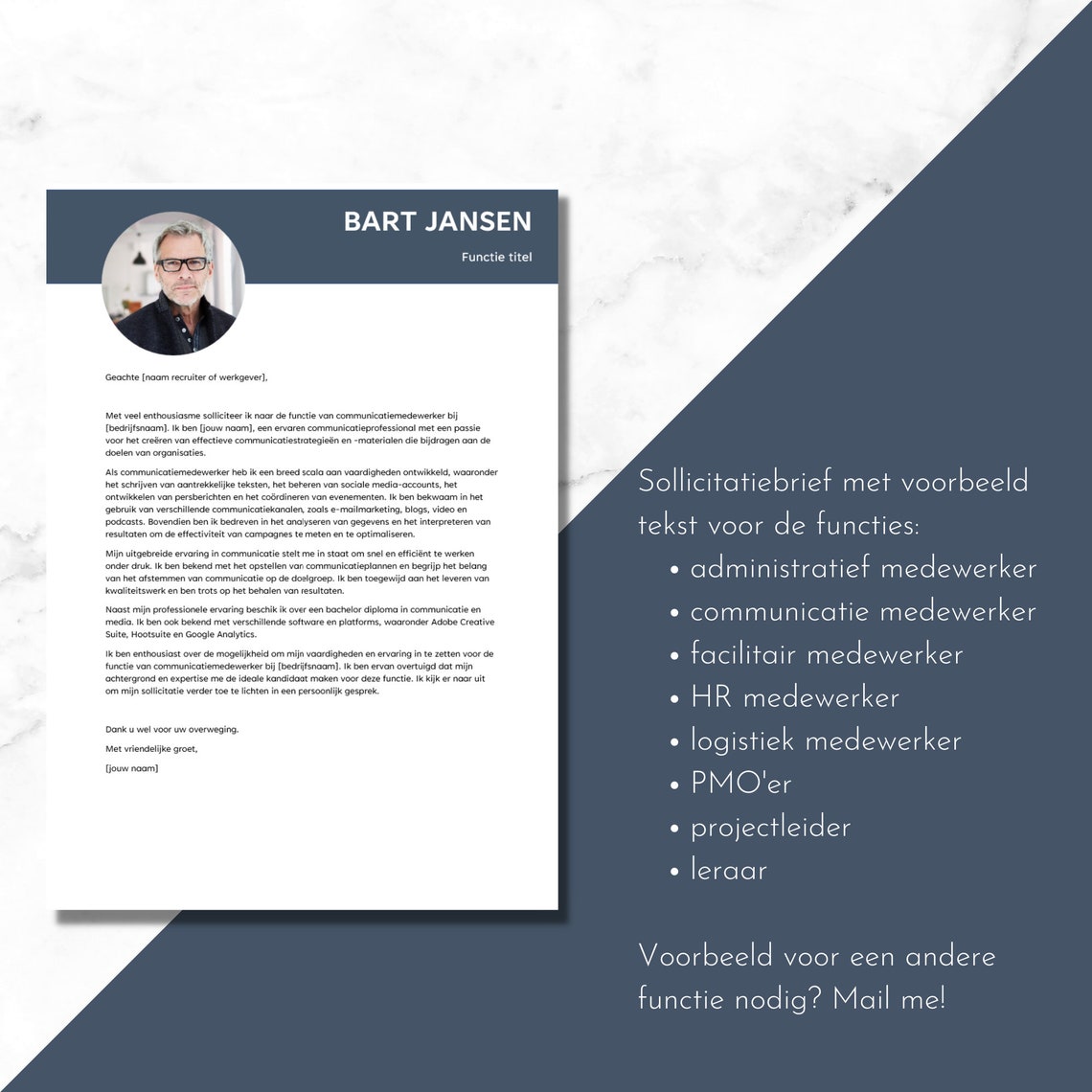 Dutch Resume Template, Dutch Cv Template, Professional, Modern ...