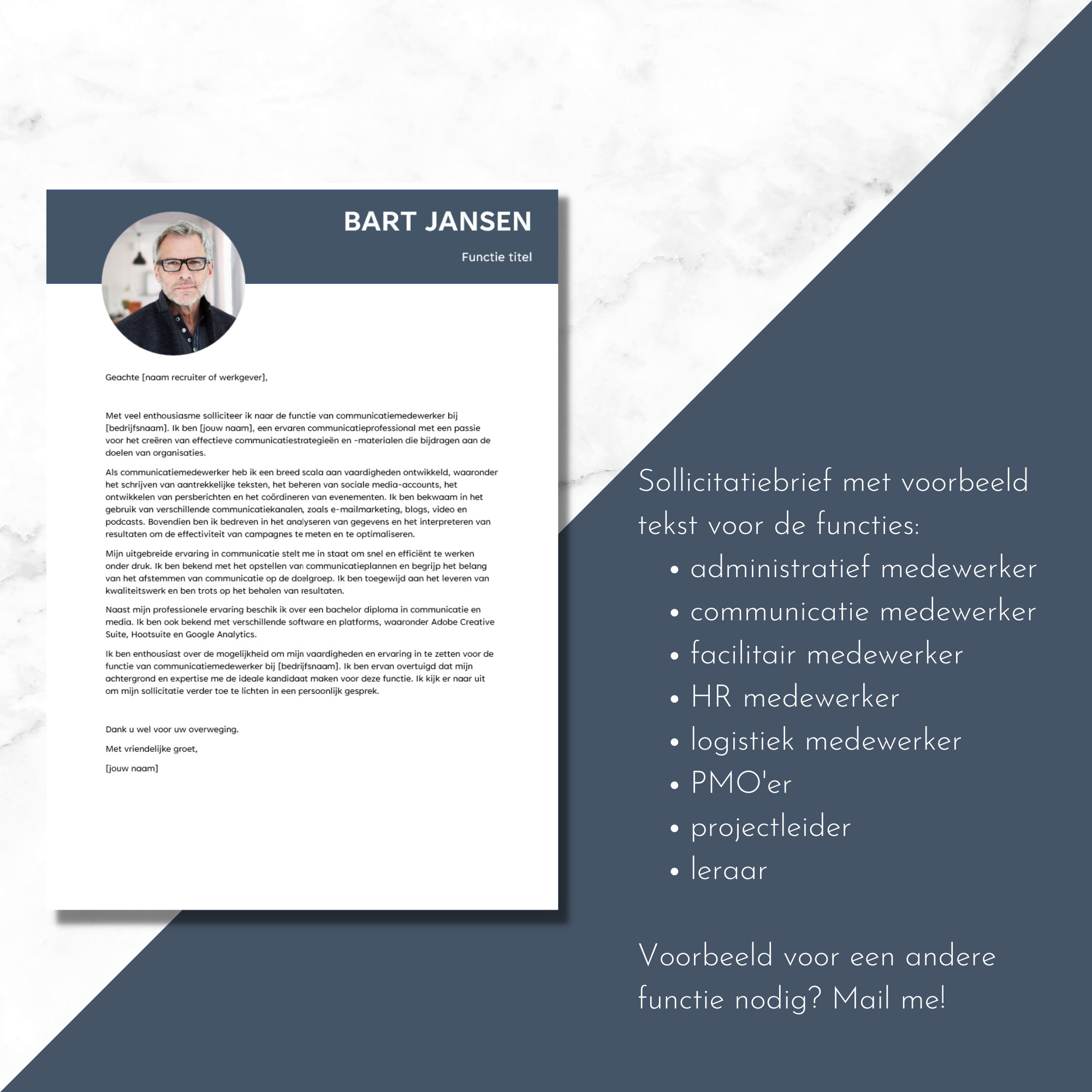 Dutch Resume Template, Dutch Cv Template, Professional, Modern ...