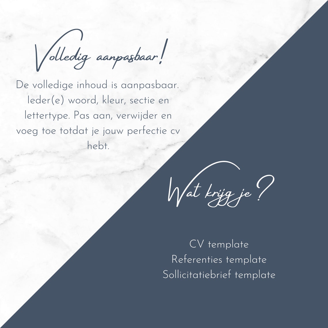 Dutch Resume Template, Dutch Cv Template, Professional, Modern ...