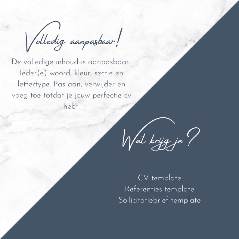 Dutch Resume Template, Dutch Cv Template, Professional, Modern ...