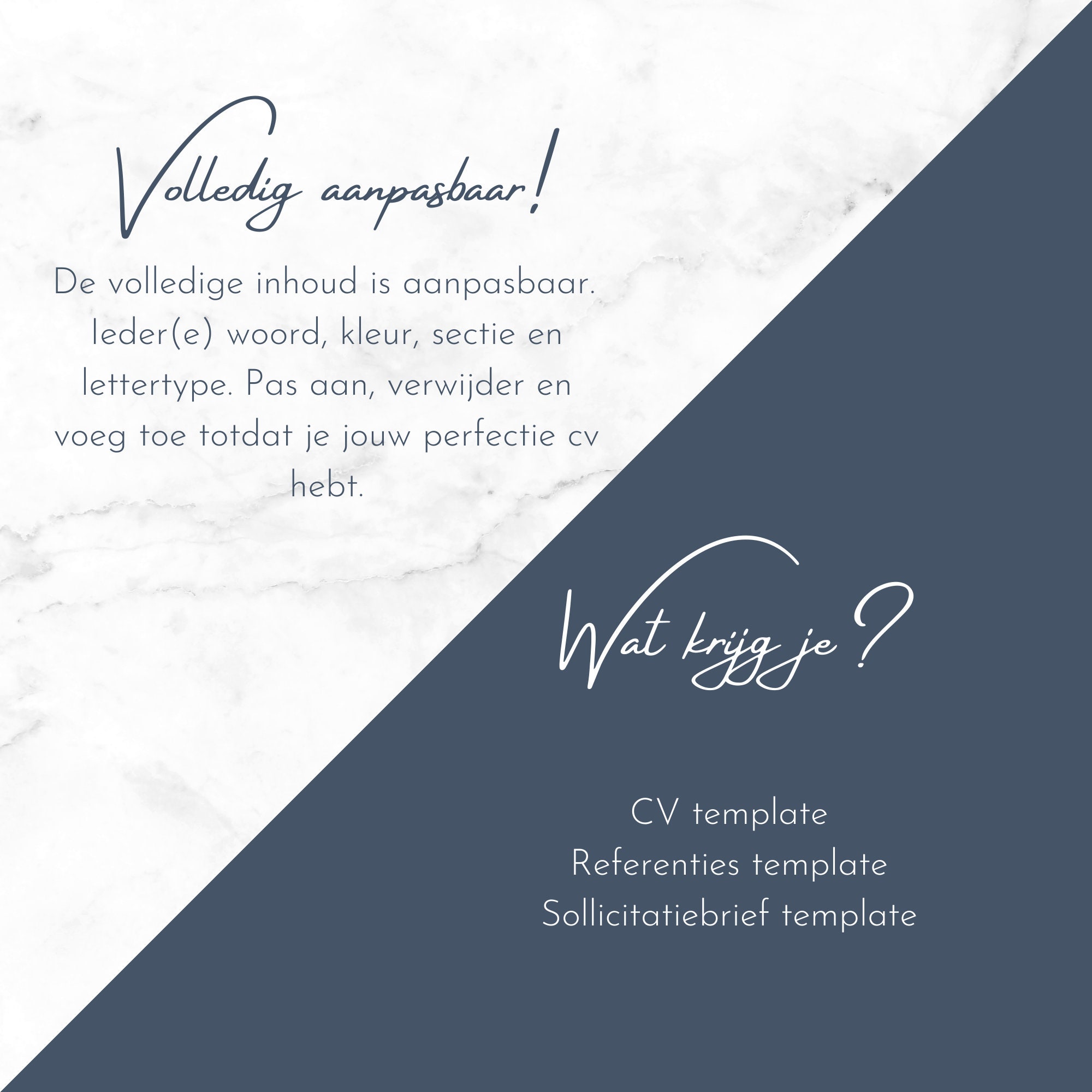 Dutch Resume Template, Dutch Cv Template, Professional, Modern ...