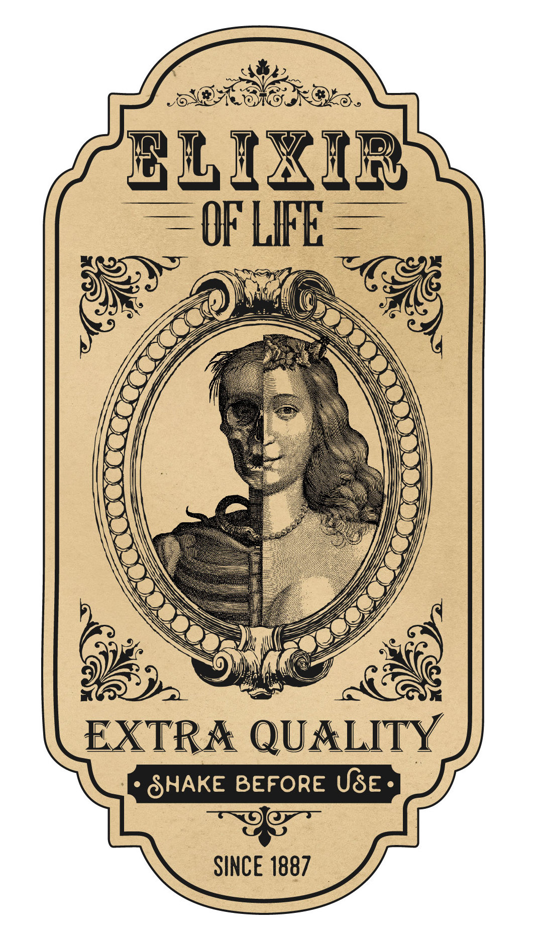 Elixir of Life Halloween Potion Label Sticker - Etsy Elixir of Life Halloween Potion Label Sticker - Etsy