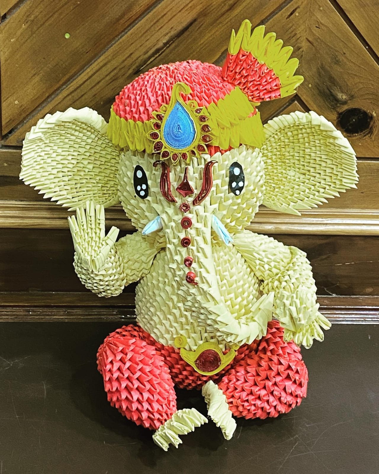 Handmade 3d Origami Lord Ganesha for Home Decoration - Etsy
