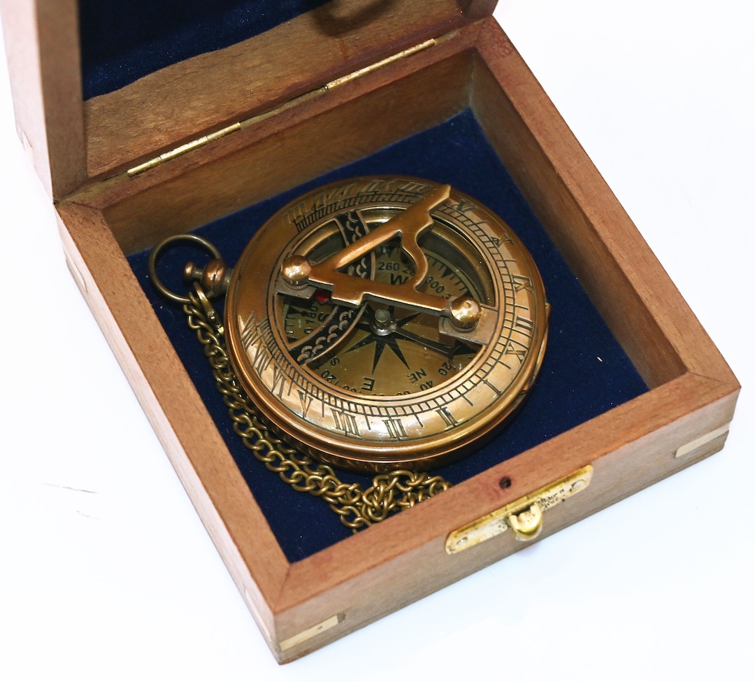 Personalized Functional Compass Gift, Engraved Retirement Compass ...