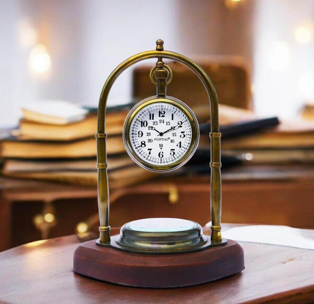 Personalized Retirement Gift, Custom Desk Clock Men, Engraved Clock ...