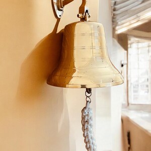 Personalized Engraved Brass Bell - Custom Antique Bell for - Engraved ...