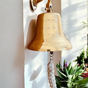Personalized Engraved Brass Bell - Custom Antique Bell for - Engraved ...