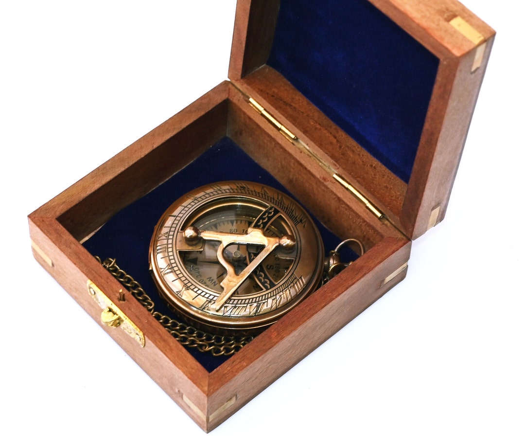 Personalized Iconic Sundial Compass, Adventures Compass, Anniversary ...