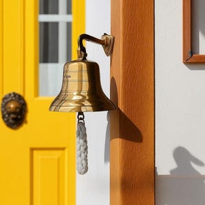 Personalized Engraved Brass Bell - Custom Antique Bell for - Engraved ...