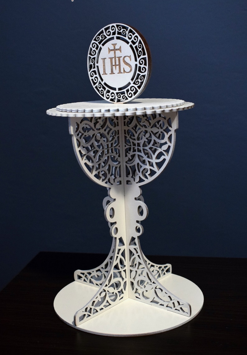 First Holy Communion Decoration IHS Host Openwork Communion Chalice Dxf ...