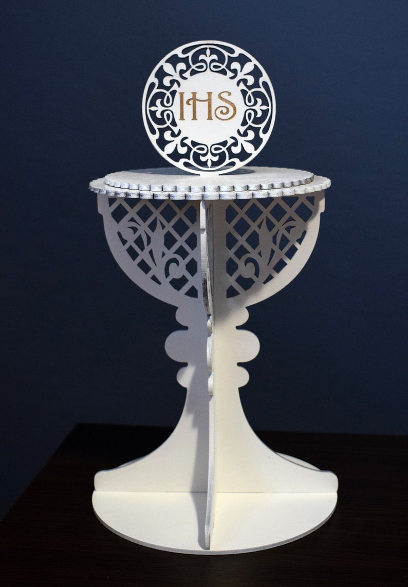First Holy Communion Decoration IHS Host Openwork Communion Chalice Dxf ...