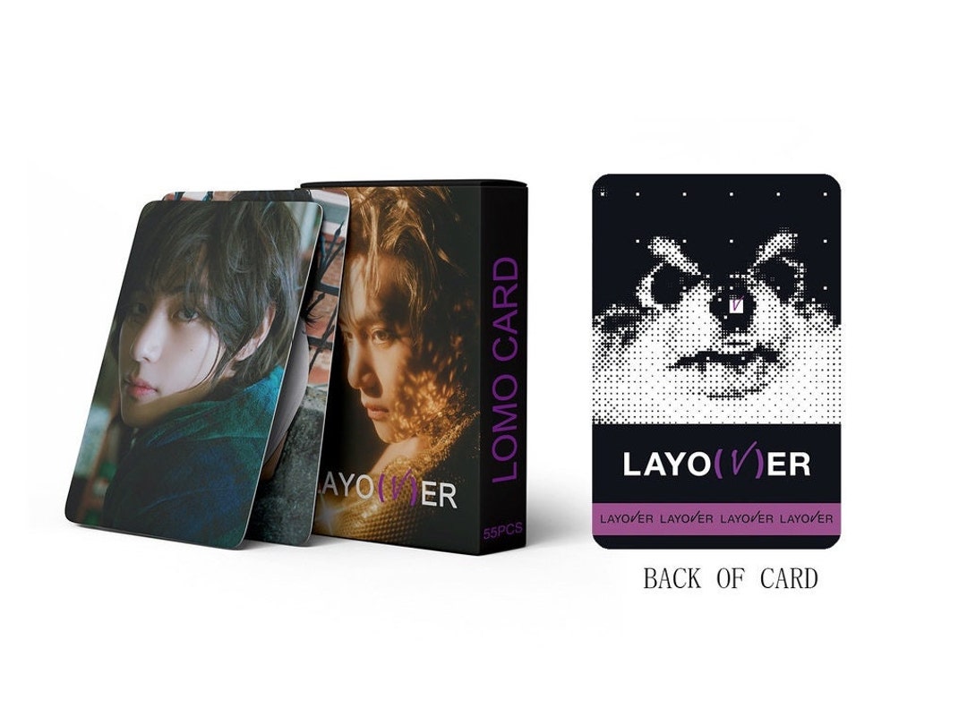 55 Pcs V Taehyung Layover Teaser Solo Concept Fan-made Lomo Photocards ...