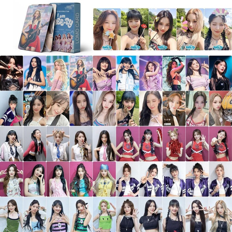 55 Pcs Gidle I Am Free-ty World Tour Concept Fan-made Lomo Photocards ...