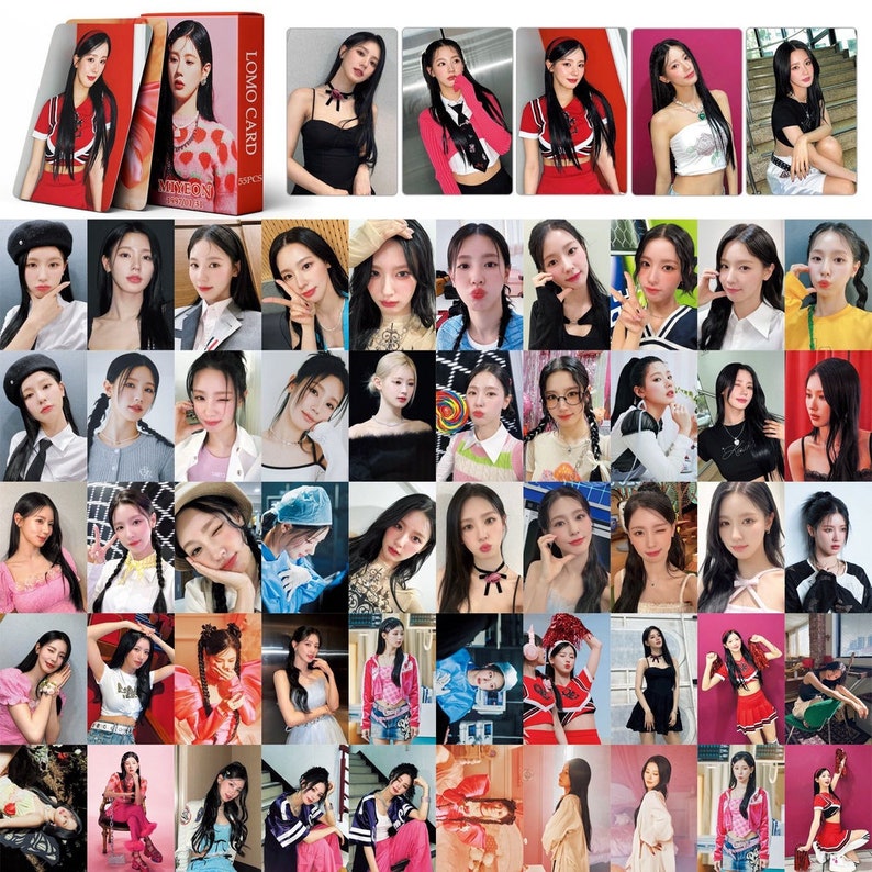 55 Pcs Gidle Members Miyeon Solo Concept Fan-made Lomo Photocard - Etsy