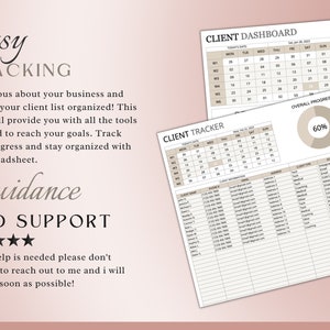 Google Spreadsheet, Client Management Google Sheets, Small Business ...