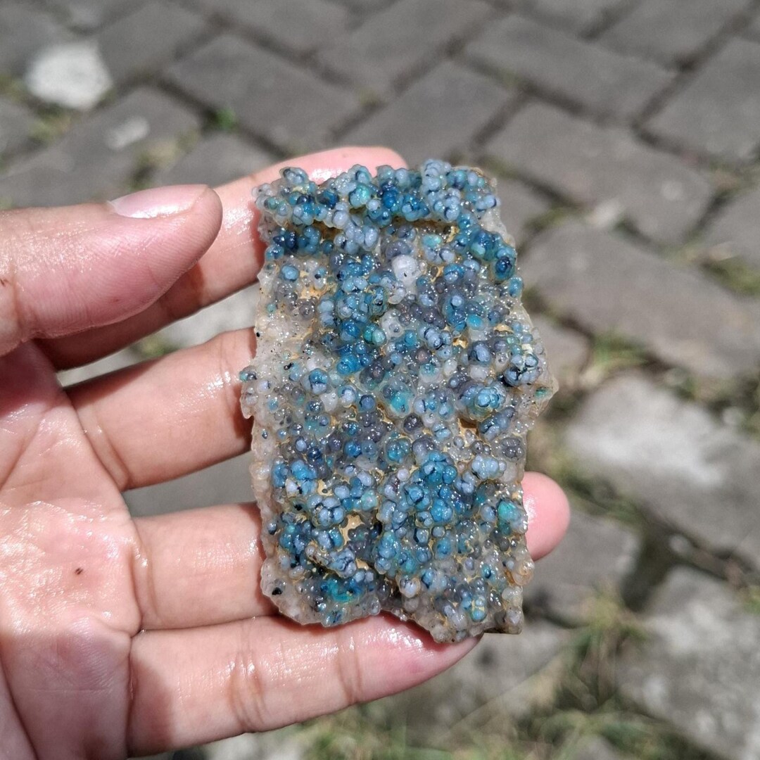 Botryoidal Specimen Chrysocolla Native Copper High Quality All Blue ...