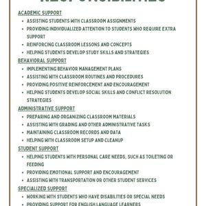 Printable Paraprofessional Planner - Etsy