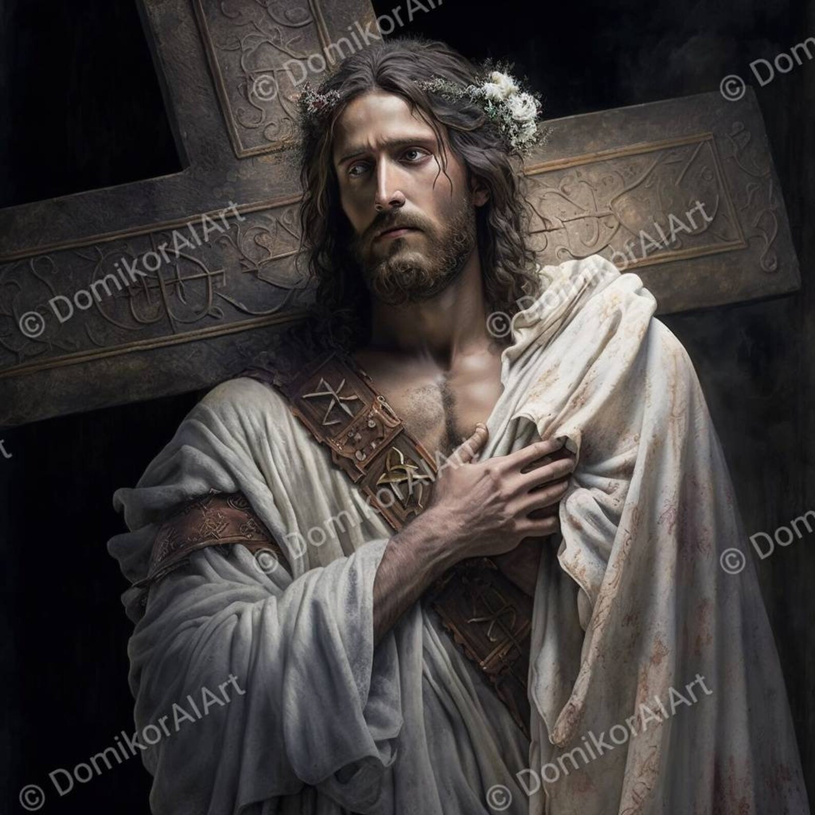 Beautiful Christian Gallery Wall Set Created by Ai Art Great for ...