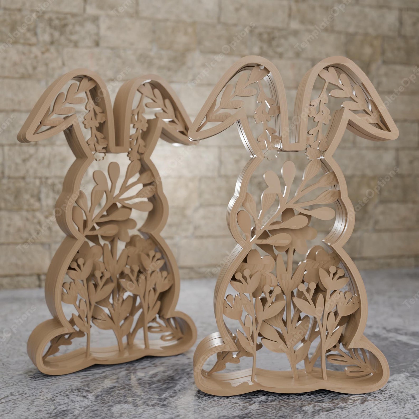 Easter Bunny Laser Cut SVG Files for CNC and Engraving, Xtool Laser Cut ...