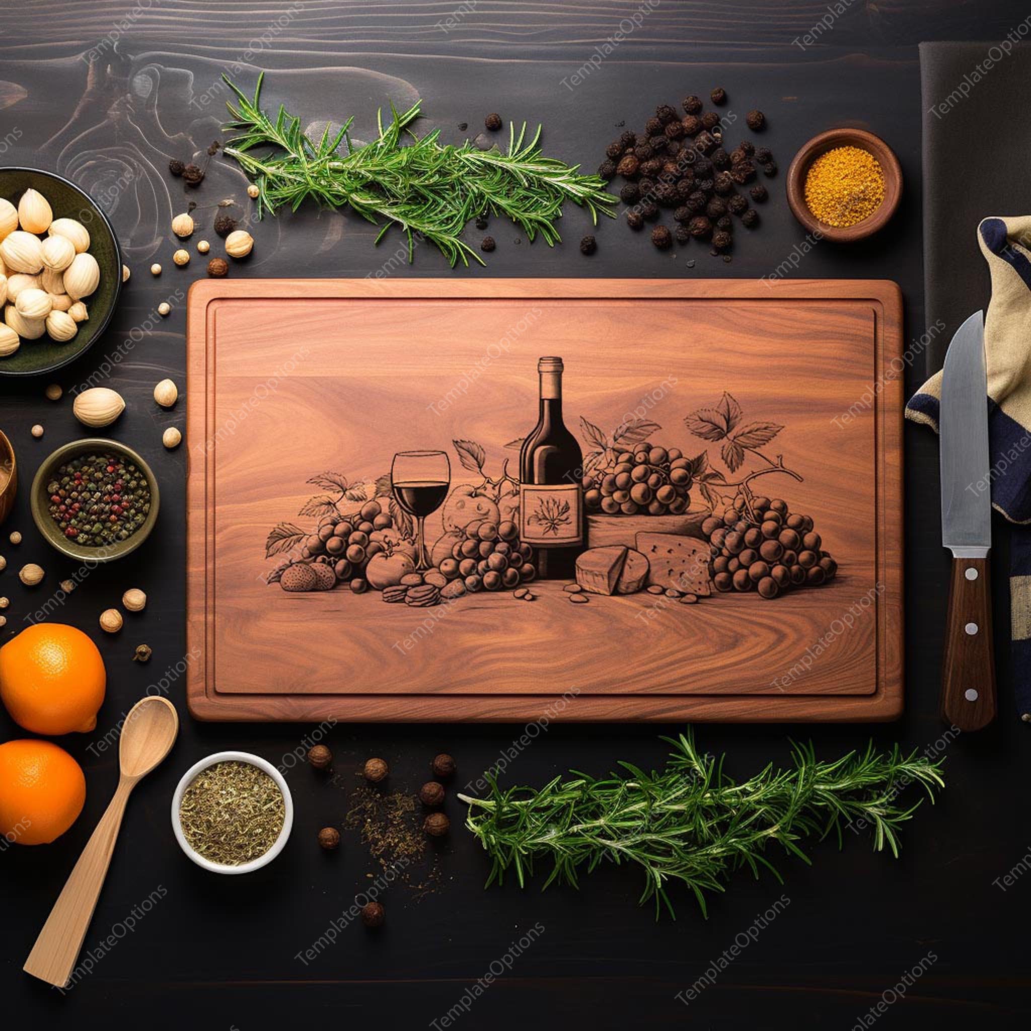 Charcuterie, SVG, Cutting Board, Chopping Board, Laser Engraved Files ...