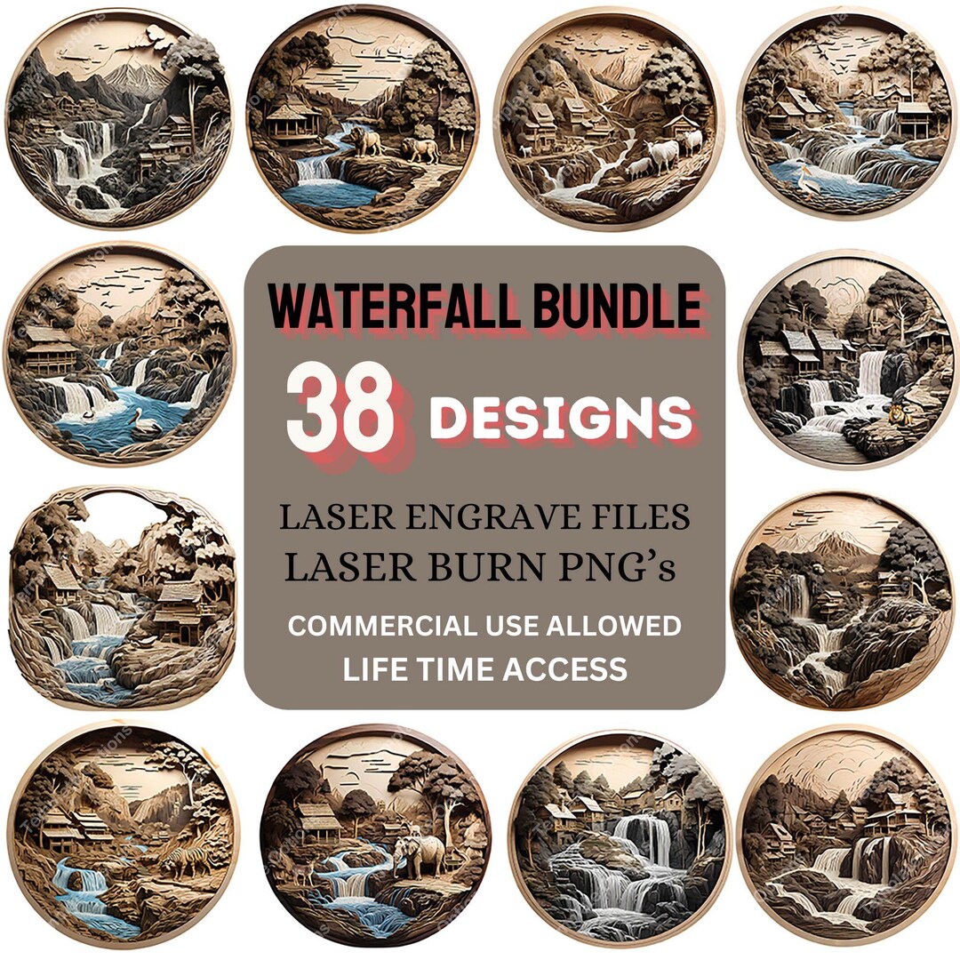 Laser Engrave File, 3D Illusion Laser File, Laser Burn PNG, Laser ...