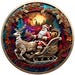 Santa Claus Laser Burn PNG, Laser Engrave File, 3D Illusion Laser File ...
