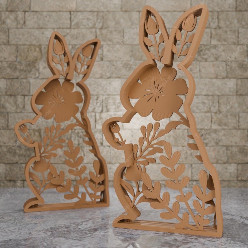Easter Bunny Laser Cut SVG Files for CNC and Engraving, Xtool Laser Cut ...