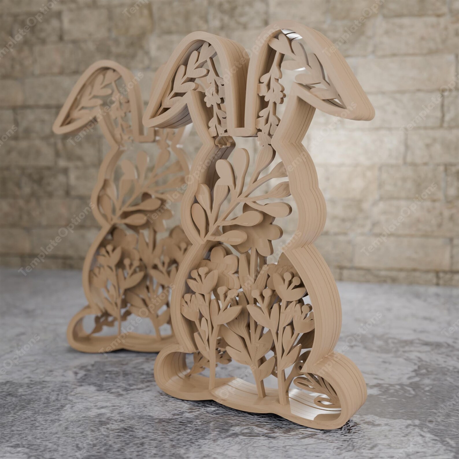 Easter Bunny Laser Cut SVG Files for CNC and Engraving, Xtool Laser Cut ...