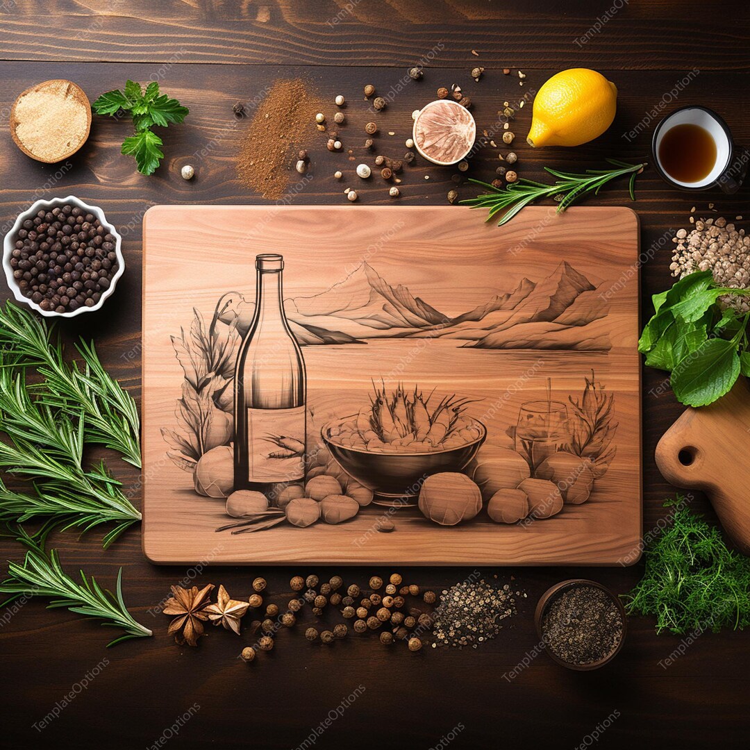 Chopping Board, Charcuterie, SVG, Cutting Board, Laser Engraved Files ...