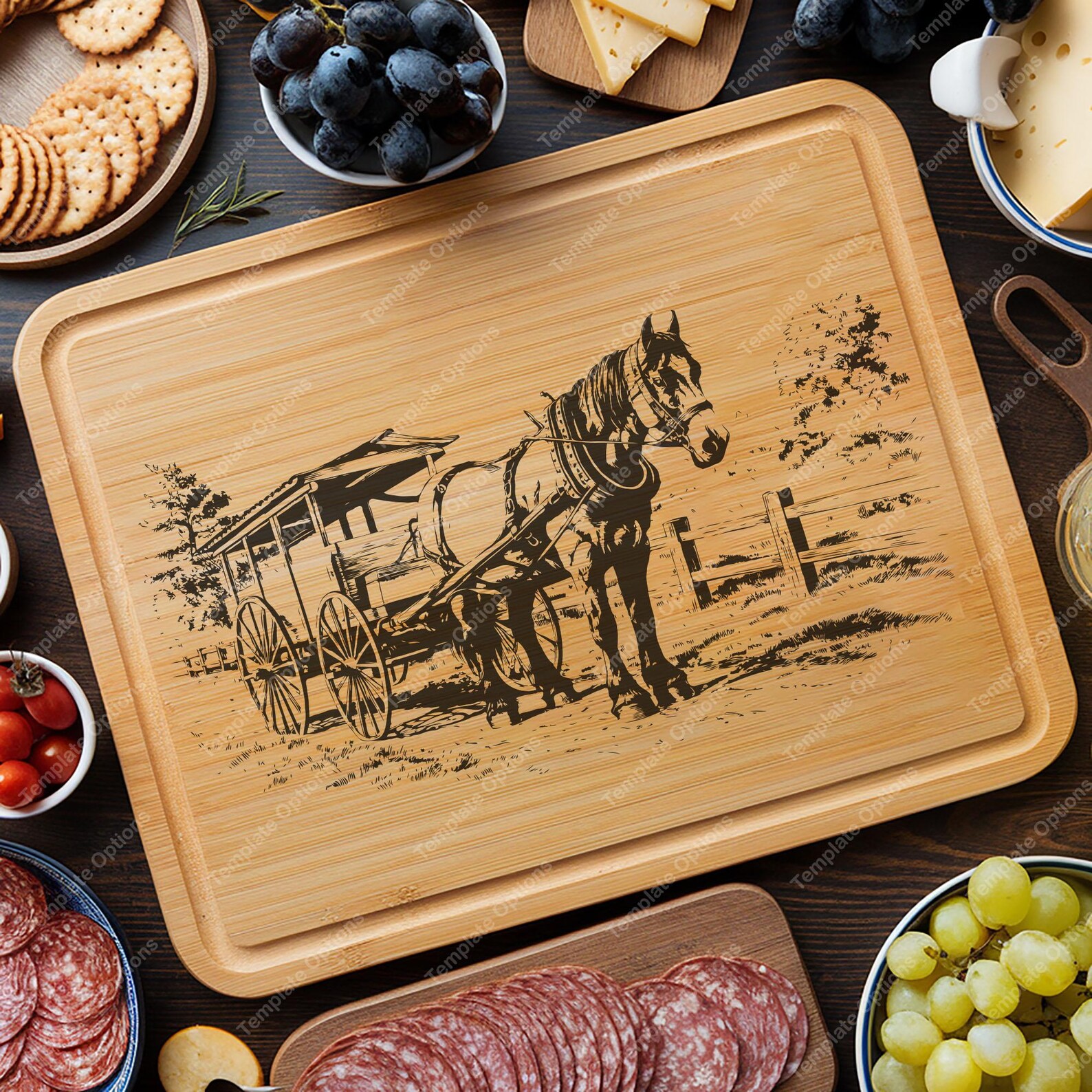 Chopping Board SVG, Cutting Board SVG, Charcuterie Board SVG, Kitchen ...