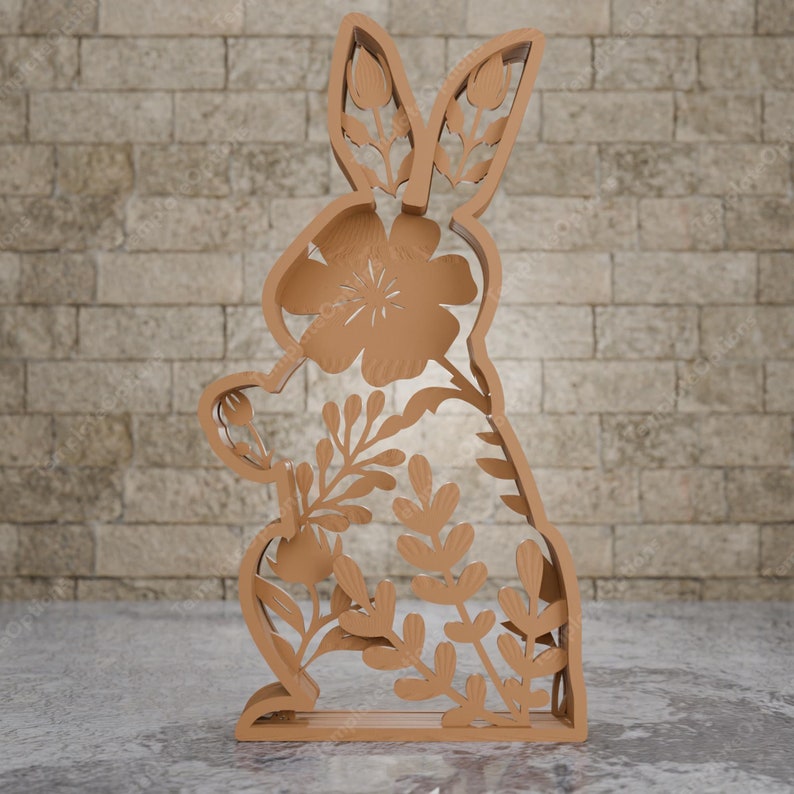 Easter Bunny Laser Cut SVG Files for CNC and Engraving, Xtool Laser Cut ...