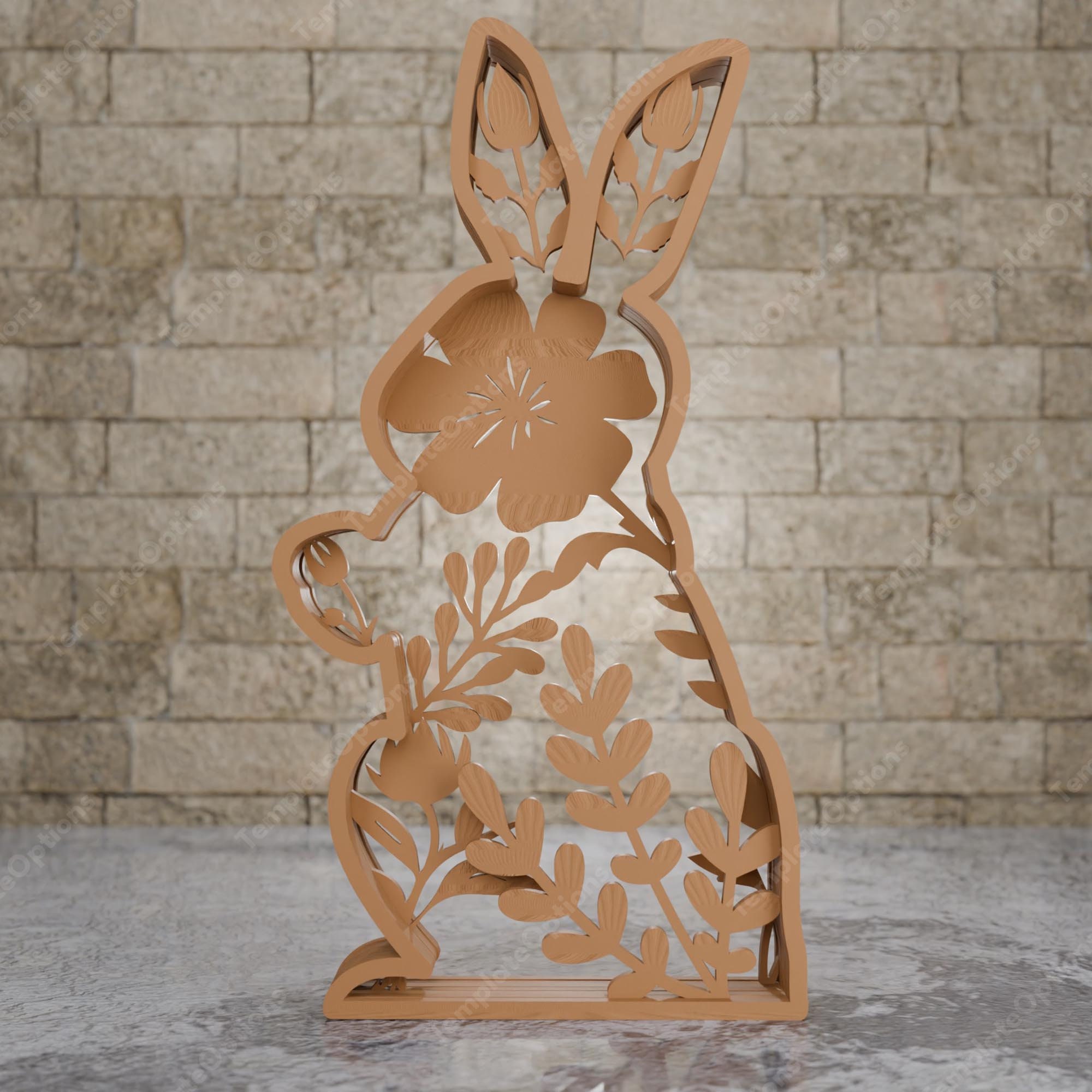 Easter Bunny Laser Cut SVG Files for CNC and Engraving, Xtool Laser Cut ...