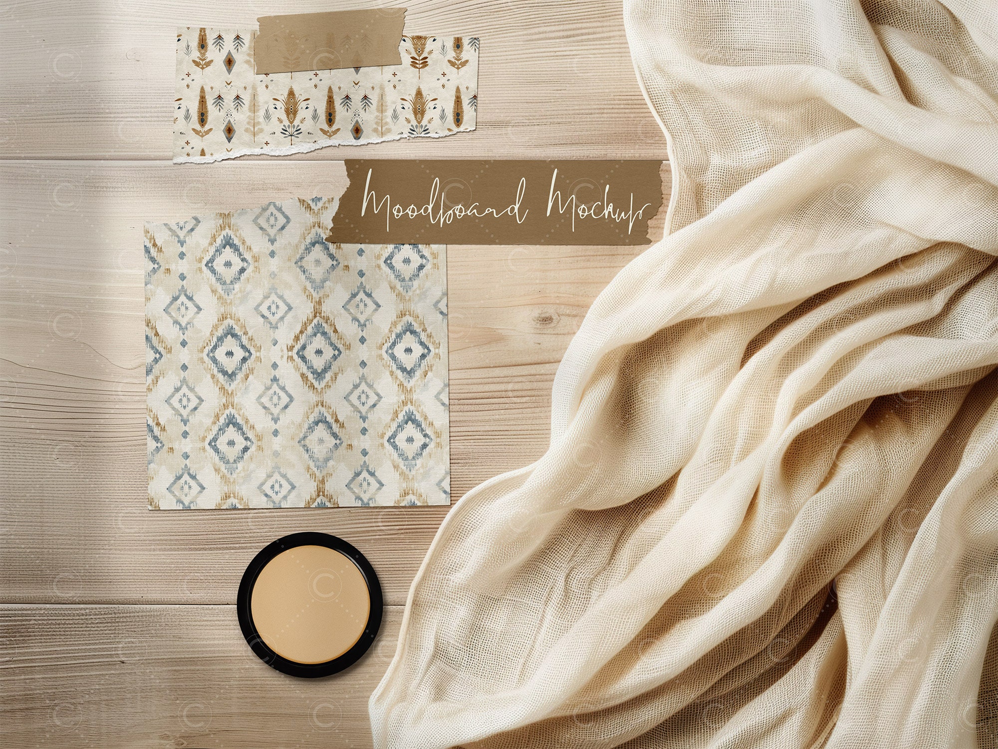 Aesthetic Moodboard Mockup, Scene Creator, Fashion Mockup, Surface ...