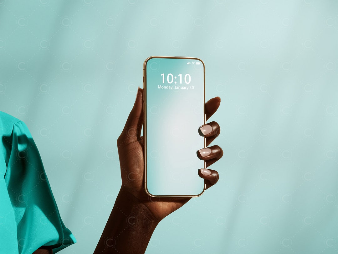 Aesthetic Phone Screen Mockup, Phone Wallpaper Mockup, App Design ...