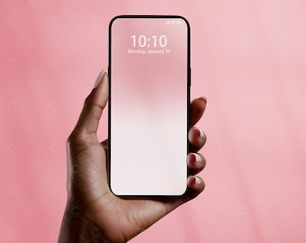 Aesthetic Phone Screen Mockup, Phone Wallpaper Mockup, App Design ...