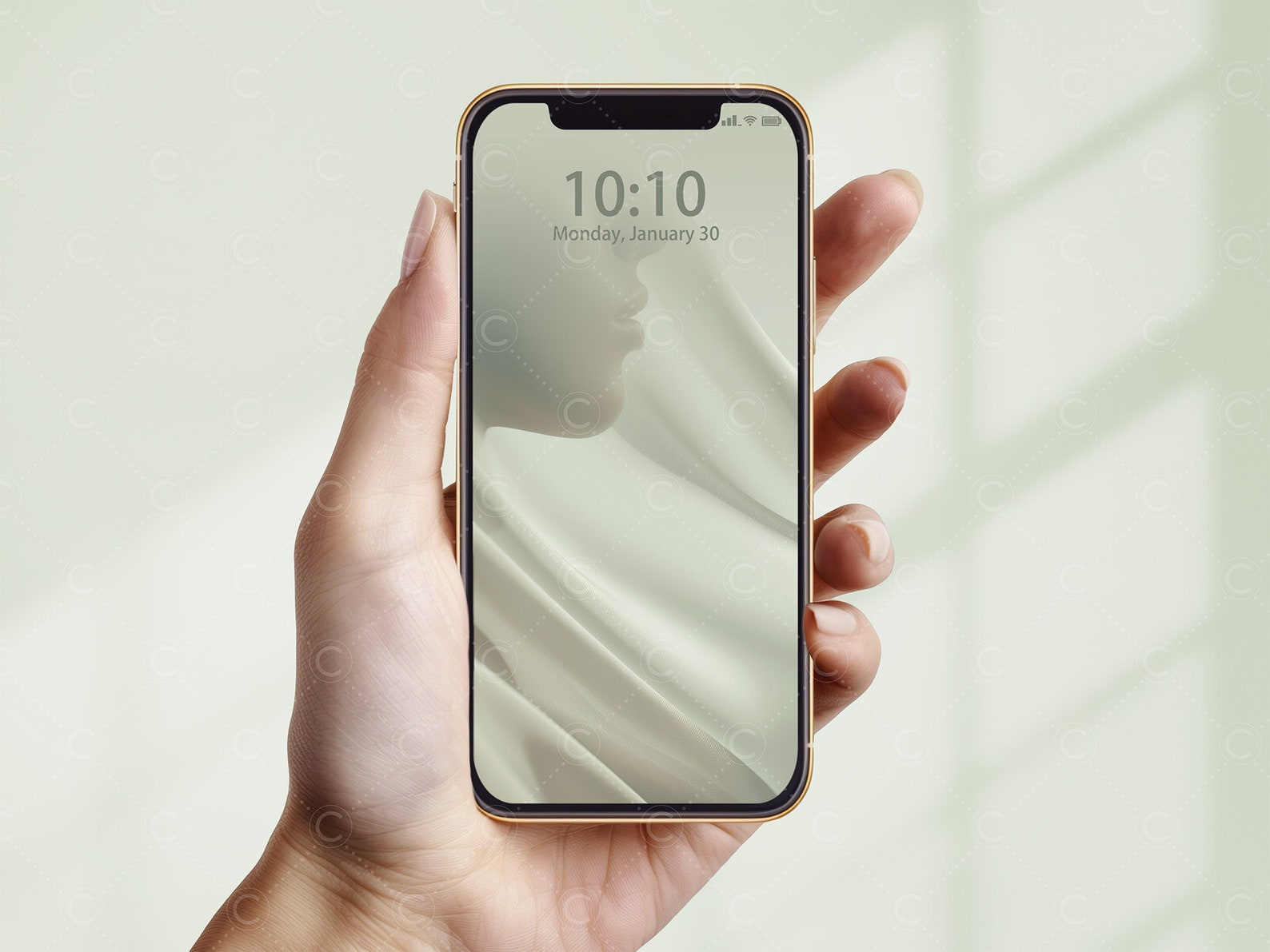 Aesthetic Phone Screen Mockup, Phone Wallpaper Mockup, App Design ...