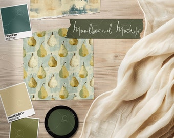Aesthetic Moodboard Mockup, Scene Creator, Fashion Mock-up, Surface ...