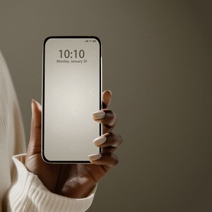 Aesthetic Phone Screen Mockup, Phone Wallpaper Mockup, App Design ...