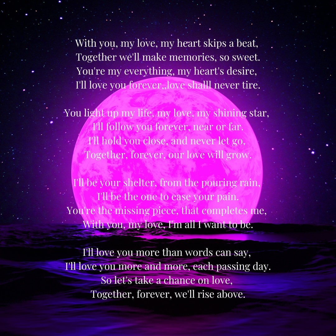 Rise Above, Love Poem, Valentine's Day Poem, for Wife, for Girlfriend ...