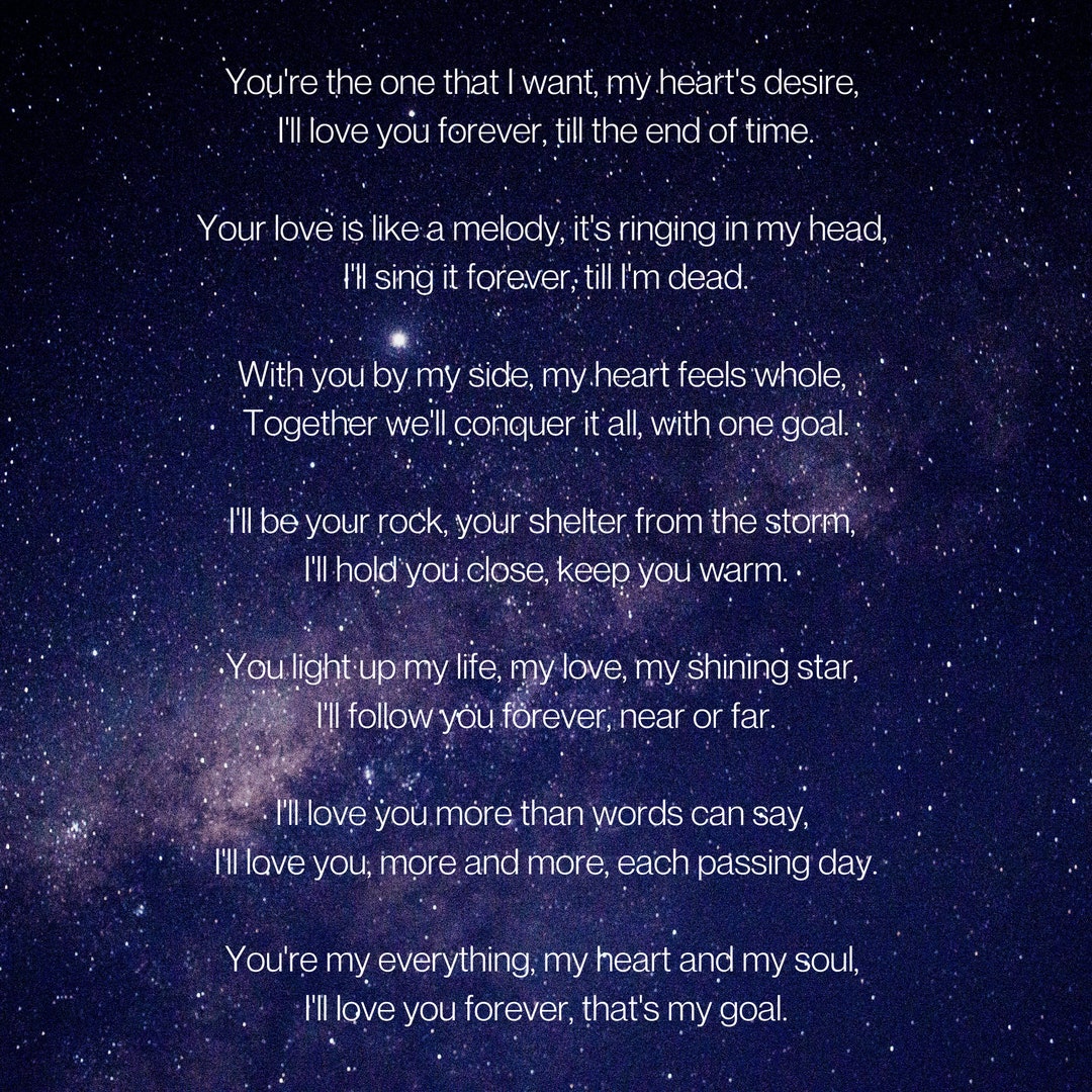 Shining Star, Love Poem, Valentine's Day Poem, for Wife, for Girlfriend ...