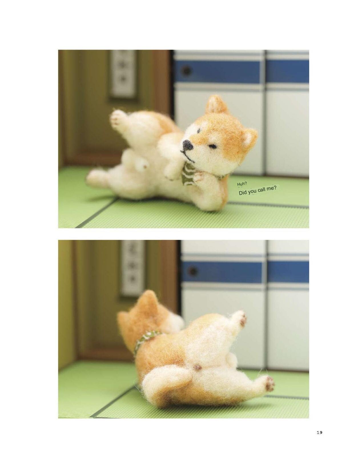 9 Designs of Needle Felted Cute Shiba Inu Dog Tutorial, Japanese and ...